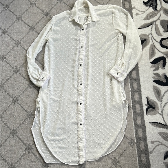 POL | Swim | Pol White Textured Beach Swim Cover Up | Poshmark